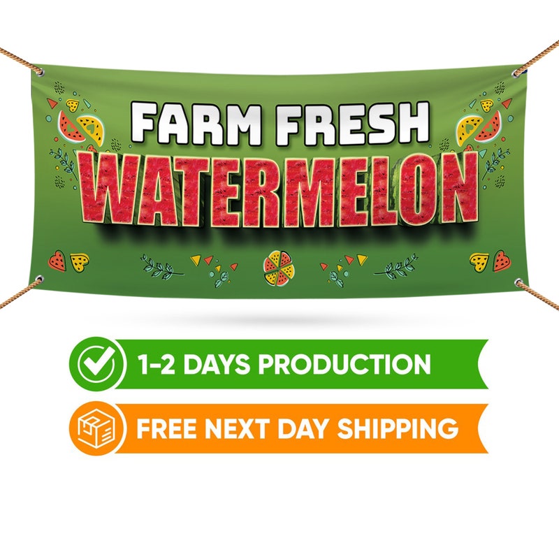 Watermelon Banner - Etsy