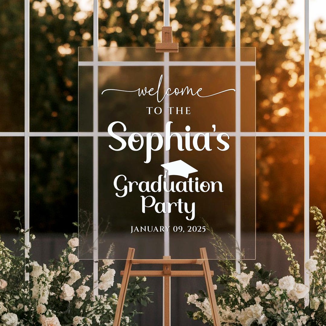 2025 Graduation Party Welcome Sign, Graduation Decor Sign, College Grad ...