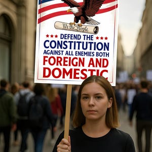 Defend the Constitution, No Kings in America Protest Sign, Anti-trump ...