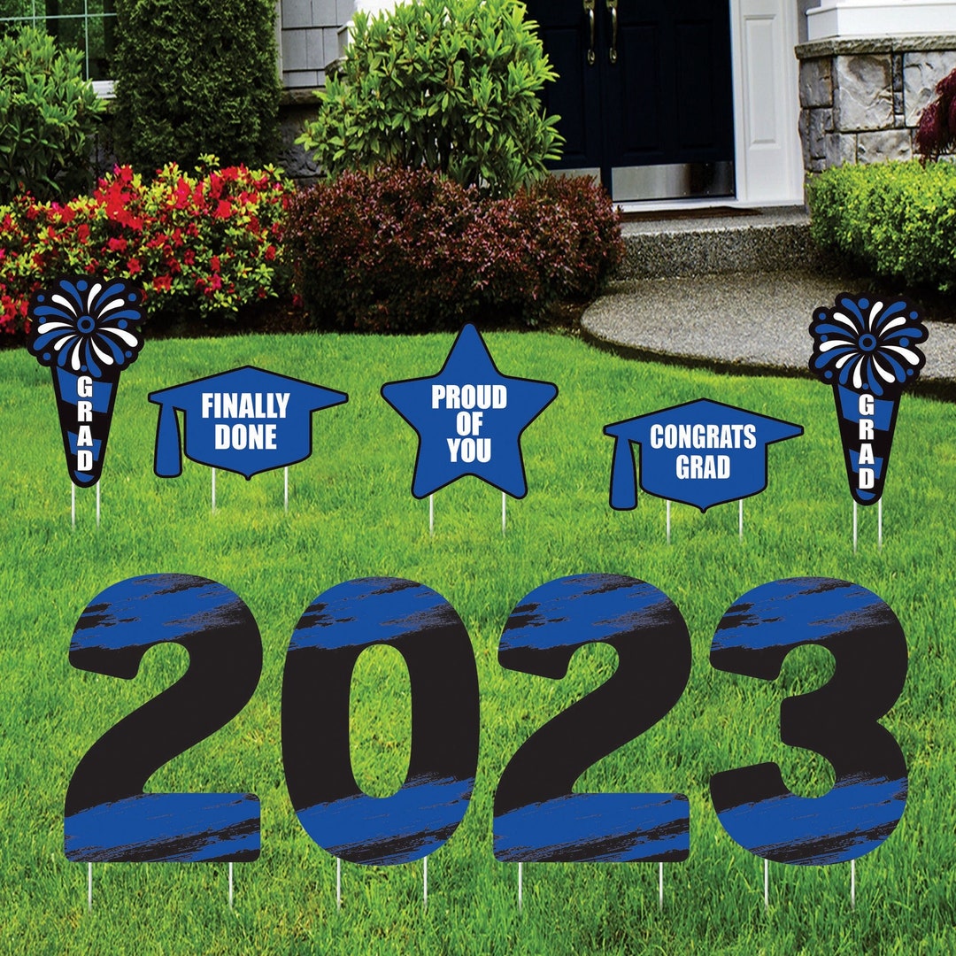 Graduation 2023 Yard Sign Letters, Class of 2023 Yard Cutouts Outdoor ...