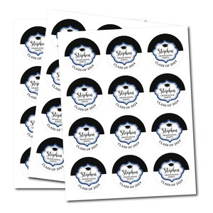 Personalized Graduation 2024 Stickers, Custom Class of 2024 Stickers ...