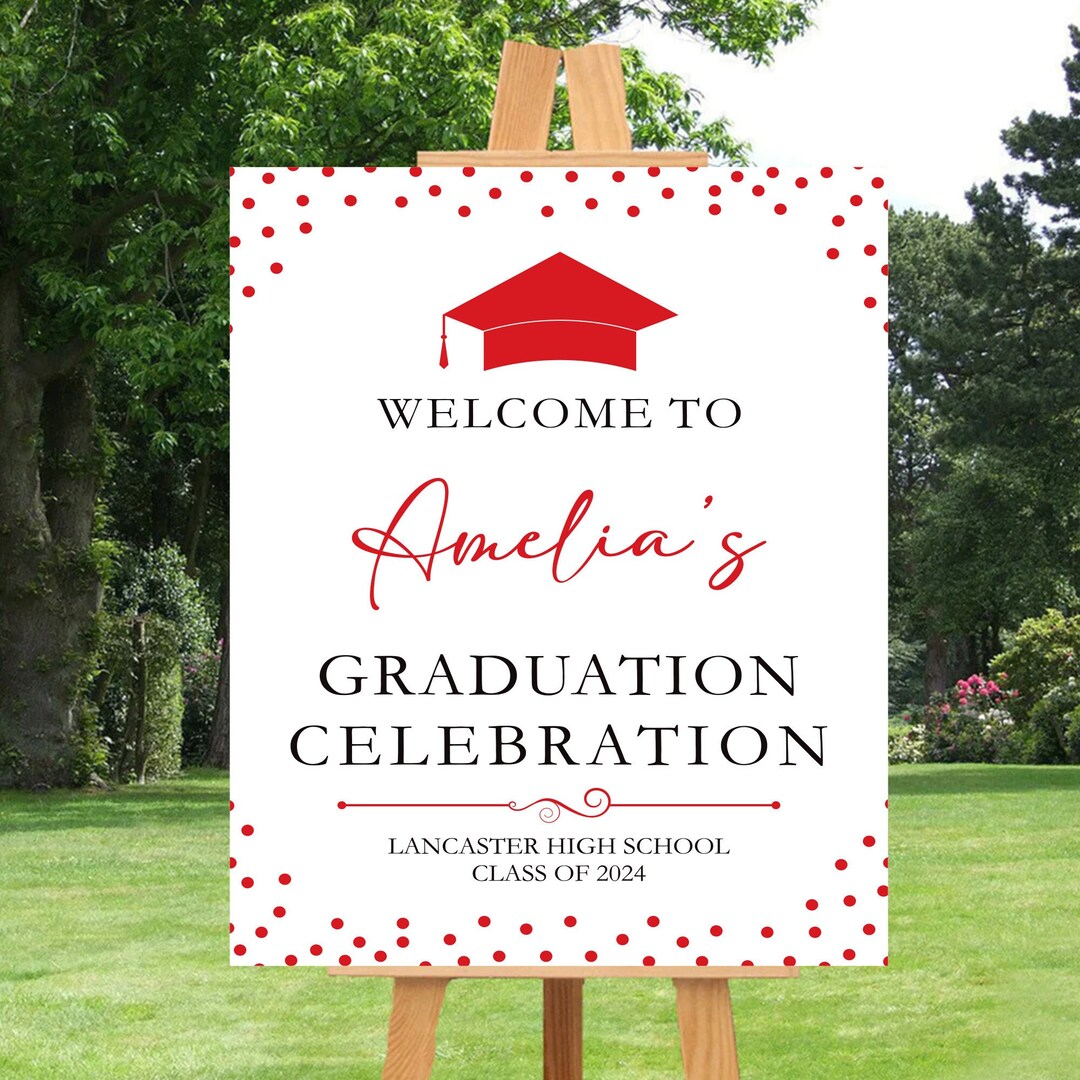 Custom Graduation Foamboard Poster Sign, Custom Class of 2024 ...