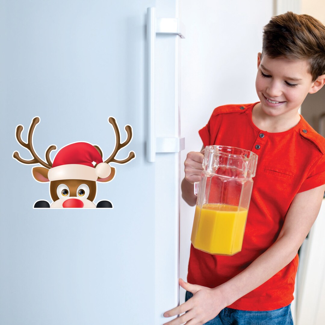 Reindeer Christmas Car Magnet, Reindeer Holiday Vehicle Magnet ...