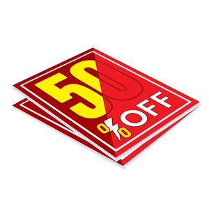 50 Percent off Store Sale Signs 10-pack, 18x24 Corrugated Plastic ...