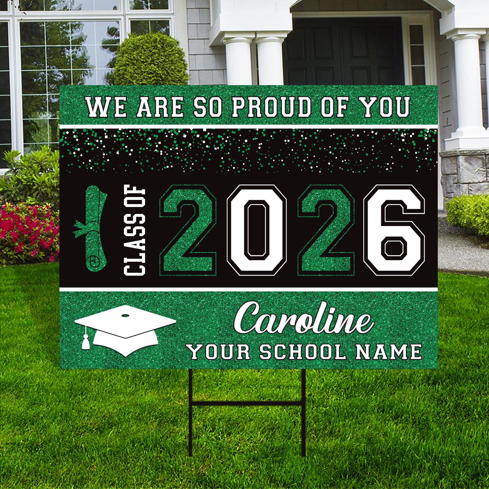 Personalized Graduation Senior Yard Sign 2026, Senior Grad Sign, Class ...