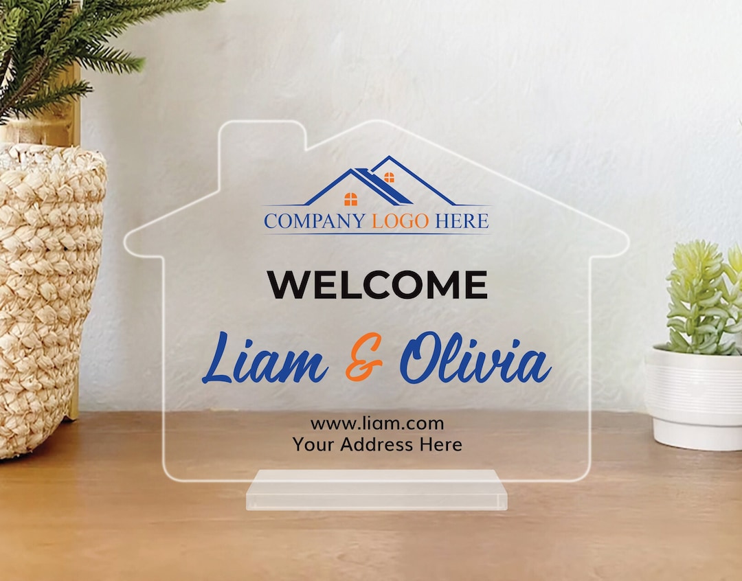 Custom Acrylic House Plaque With Names - Personalized New Homeowner ...