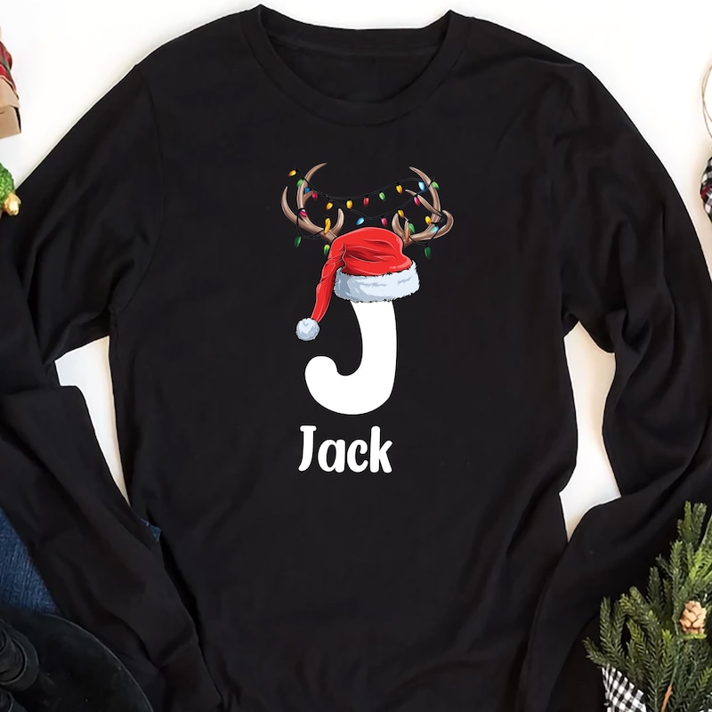 Initial Long Sleeve Shirts - Etsy