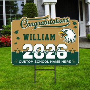 Personalized Graduation Senior Yard Sign 2026, Senior Grad Sign, Class ...