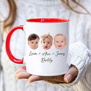 Personalized Baby Photo Mug, Custom Baby Face Pattern Mug, Father's Day ...