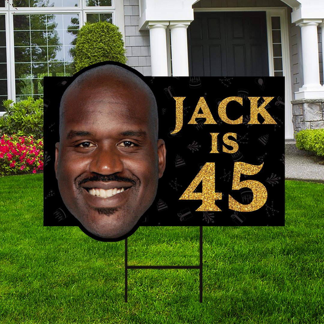 Custom Face Birthday Yard Sign, Happy Birthday Big Head Cutout ...