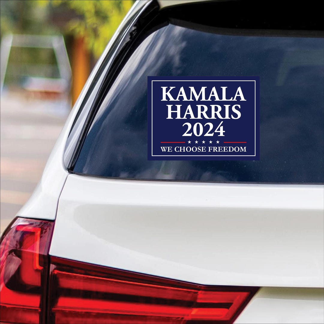 Kamala Harris 2024 Sticker Vinyl Decal, We Choose Freedom, Harris for ...