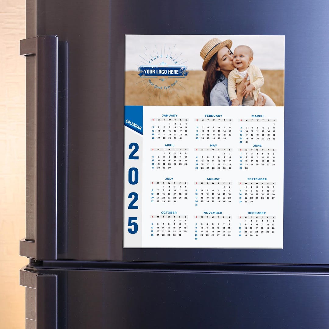 Personalized Magnet Calendars 2025, 12 Month 2025 Calendar Magnet ...