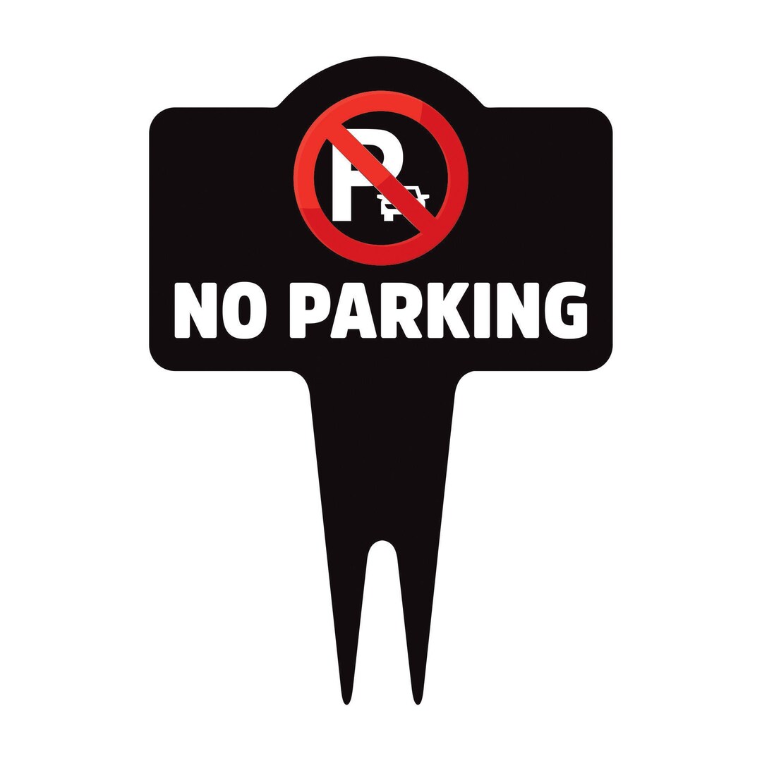 No Parking Yard Sign 10” X 14” - Rust-free Aluminum No Parking Sign for ...