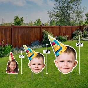 Custom Face Yard Sign, Big Head Cutout for Birthday, Graduation ...