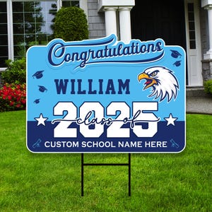 Personalized Graduation Senior Yard Sign 2025, Senior Grad Sign, Class ...