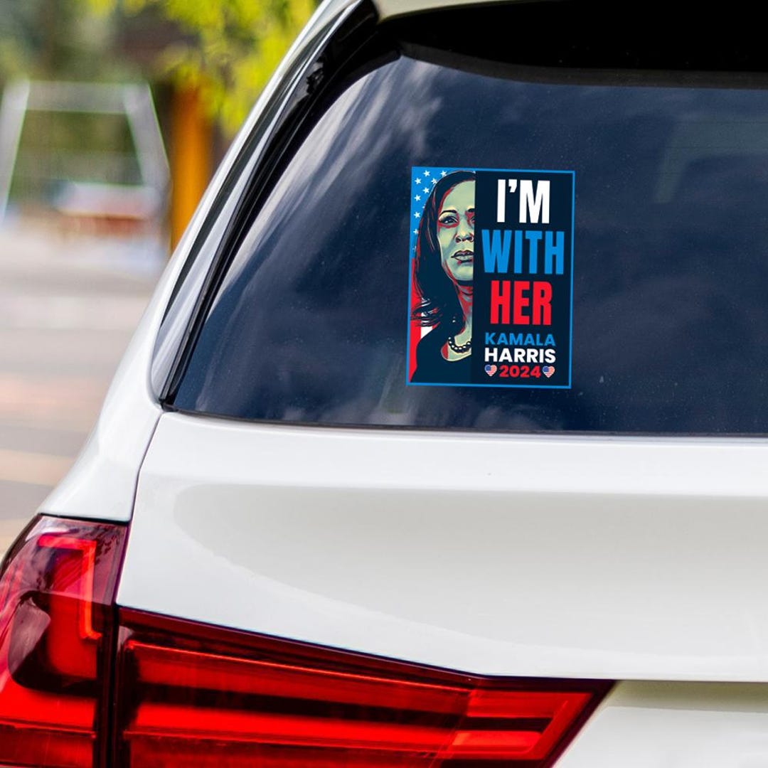 Kamala Harris 2024 Sticker Vinyl Decal, Harris for President 2024 Vinyl ...