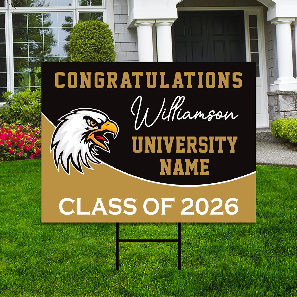 Personalized Graduation College Yard Sign 2026, College Bound Sign ...