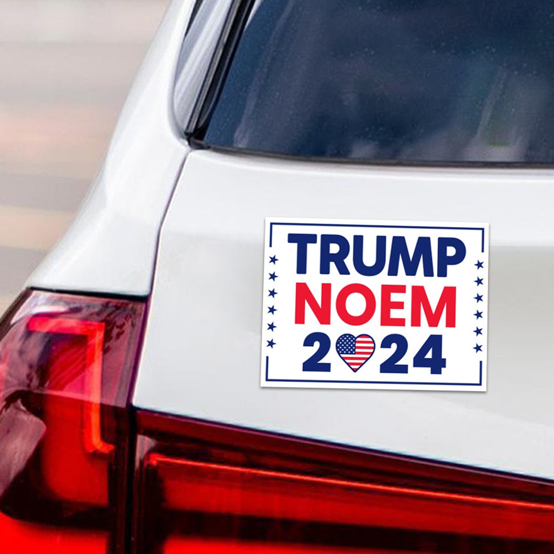 Trump Noem 2024 Car Magnet, Trump for President 2024 Vehicle Magnet ...