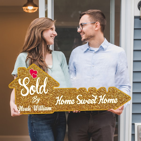 Real Estate Key Sign - Etsy