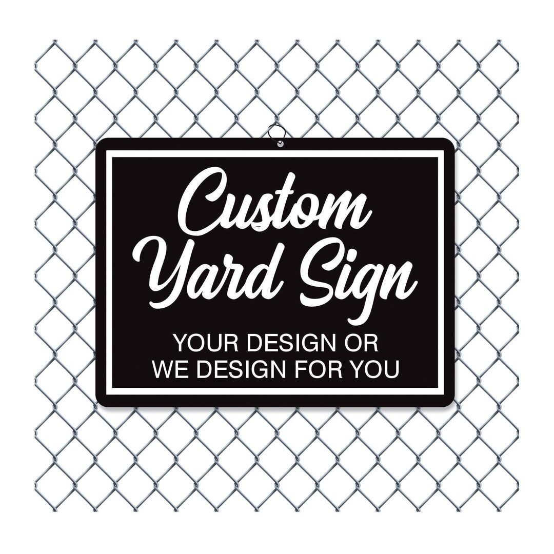 Custom Aluminum Sign - Personalized Metal Signage, Outdoor Business ...