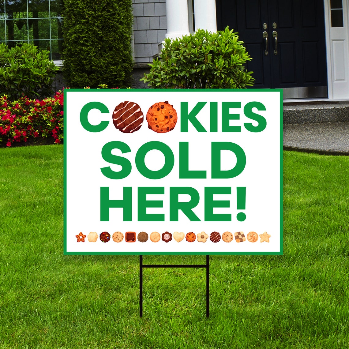 Cookies Sold Here Yard Sign Coroplast Visible Text Long - Etsy