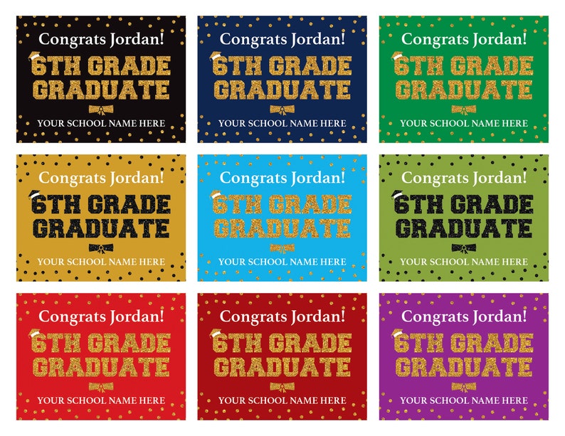 Personalized Elementary Graduation Yard Sign 2026, Middle School ...