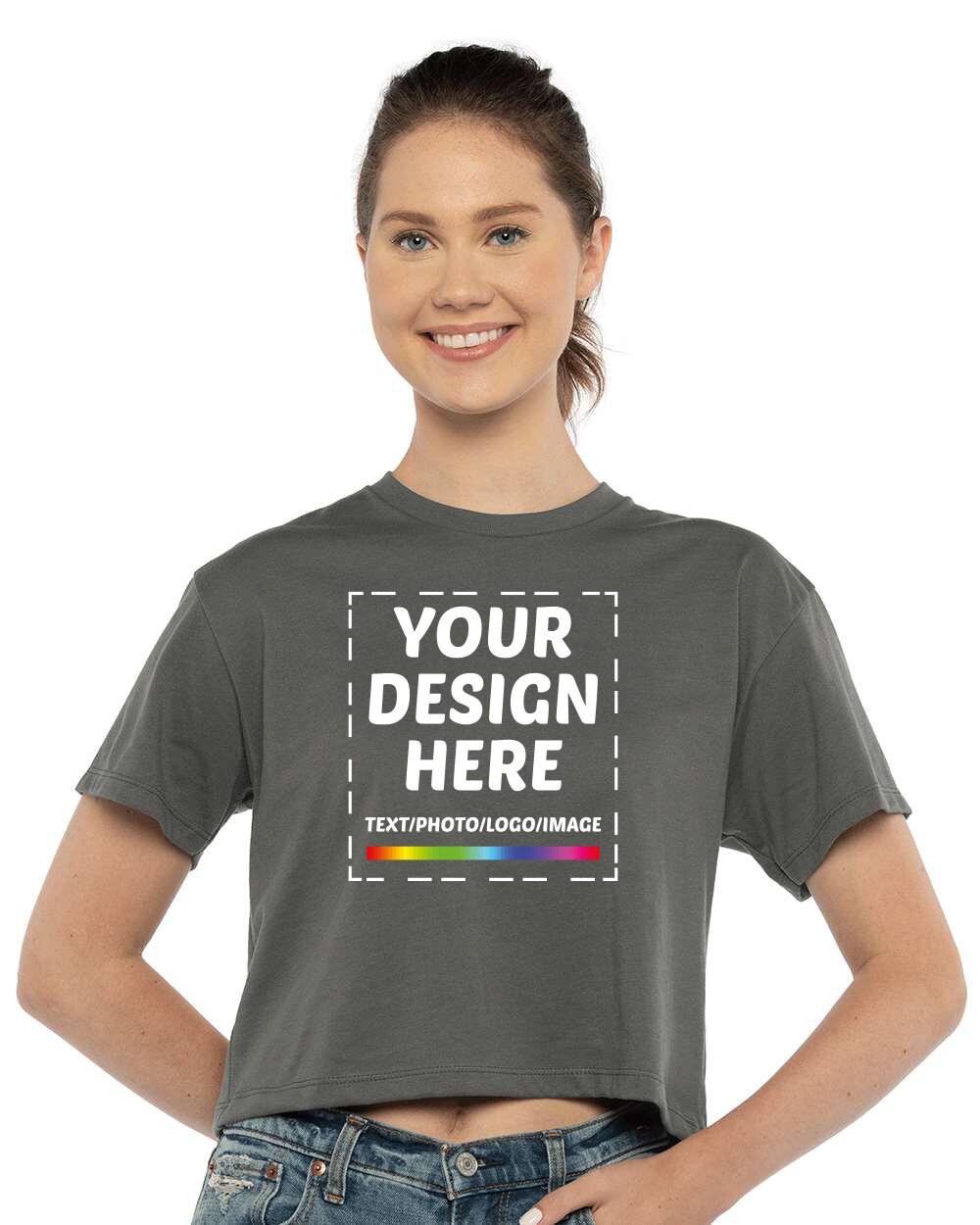 Custom Crop Top for Women, Personalized Crop Top, Custom Text Design ...
