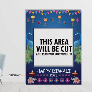 Personalized Happy Diwali Selfie Frame, Indian Festival Party Selfie ...