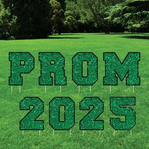 Prom 2025 Graduation Yard Sign Letters, Prom Graduation Yard Cutouts ...