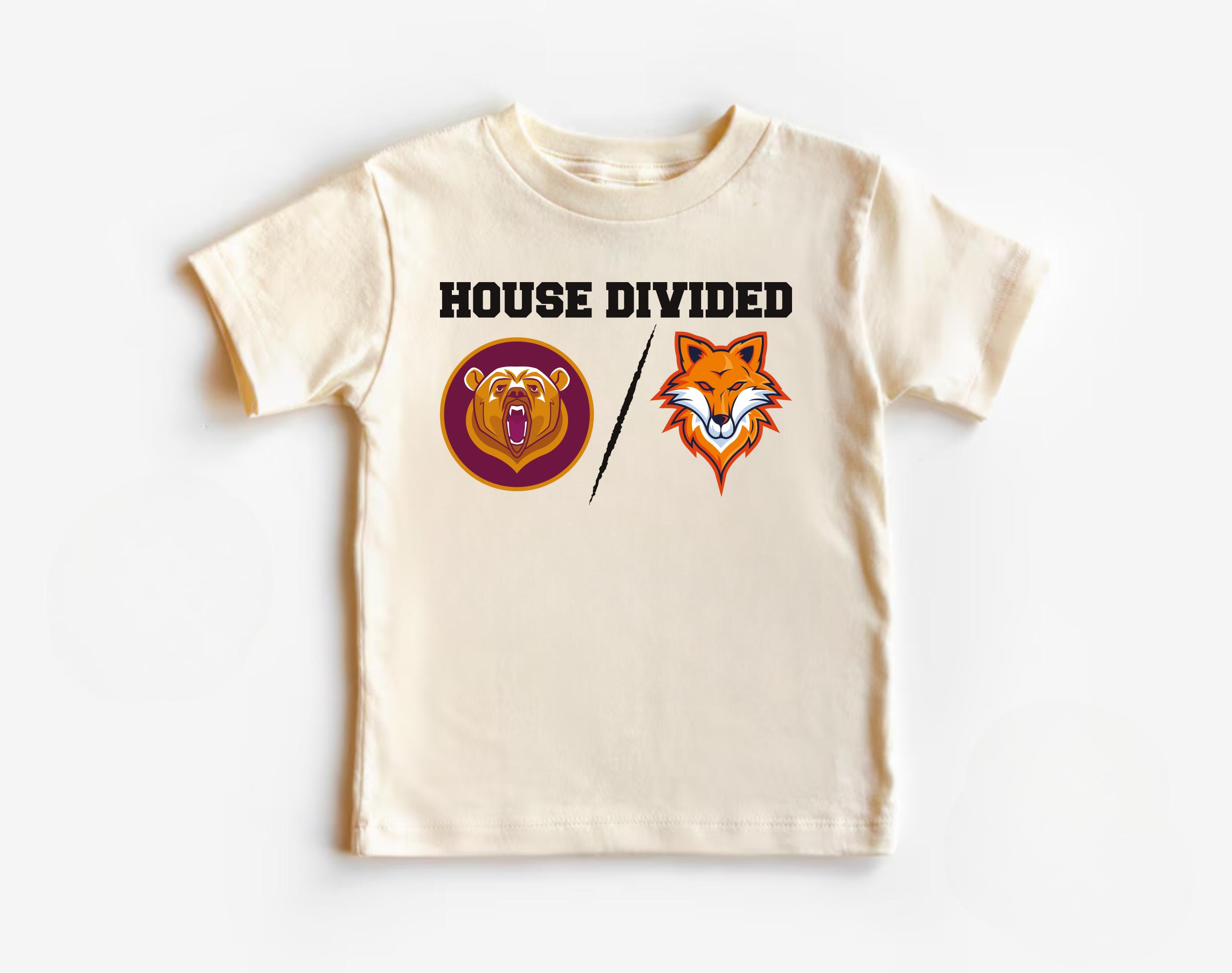 Custom House Divided Toddler Short Sleeve Tee, Personalized Sports Team ...