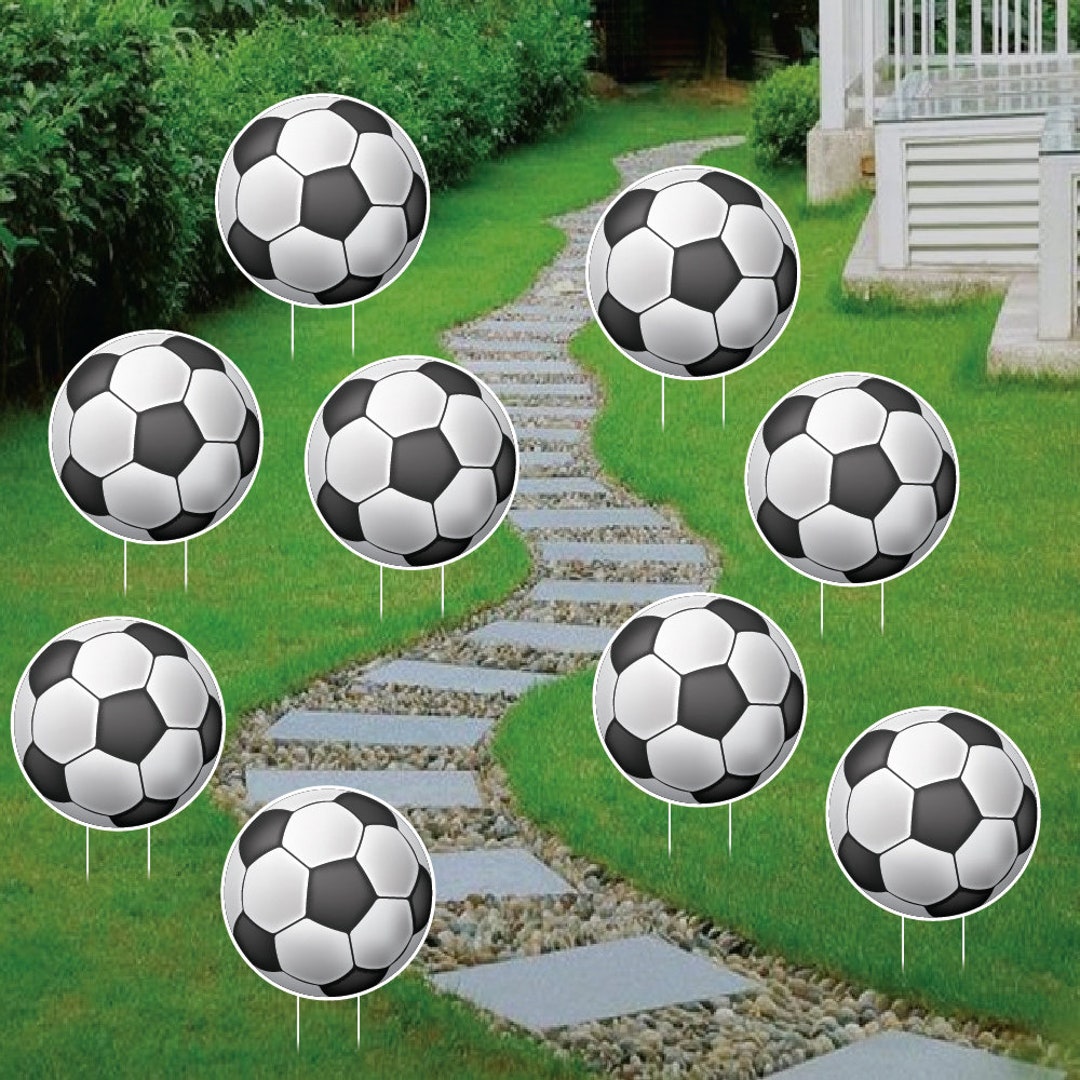 Soccer Yard Sign Cutouts - Sports Game Yard Decorations, Football ...