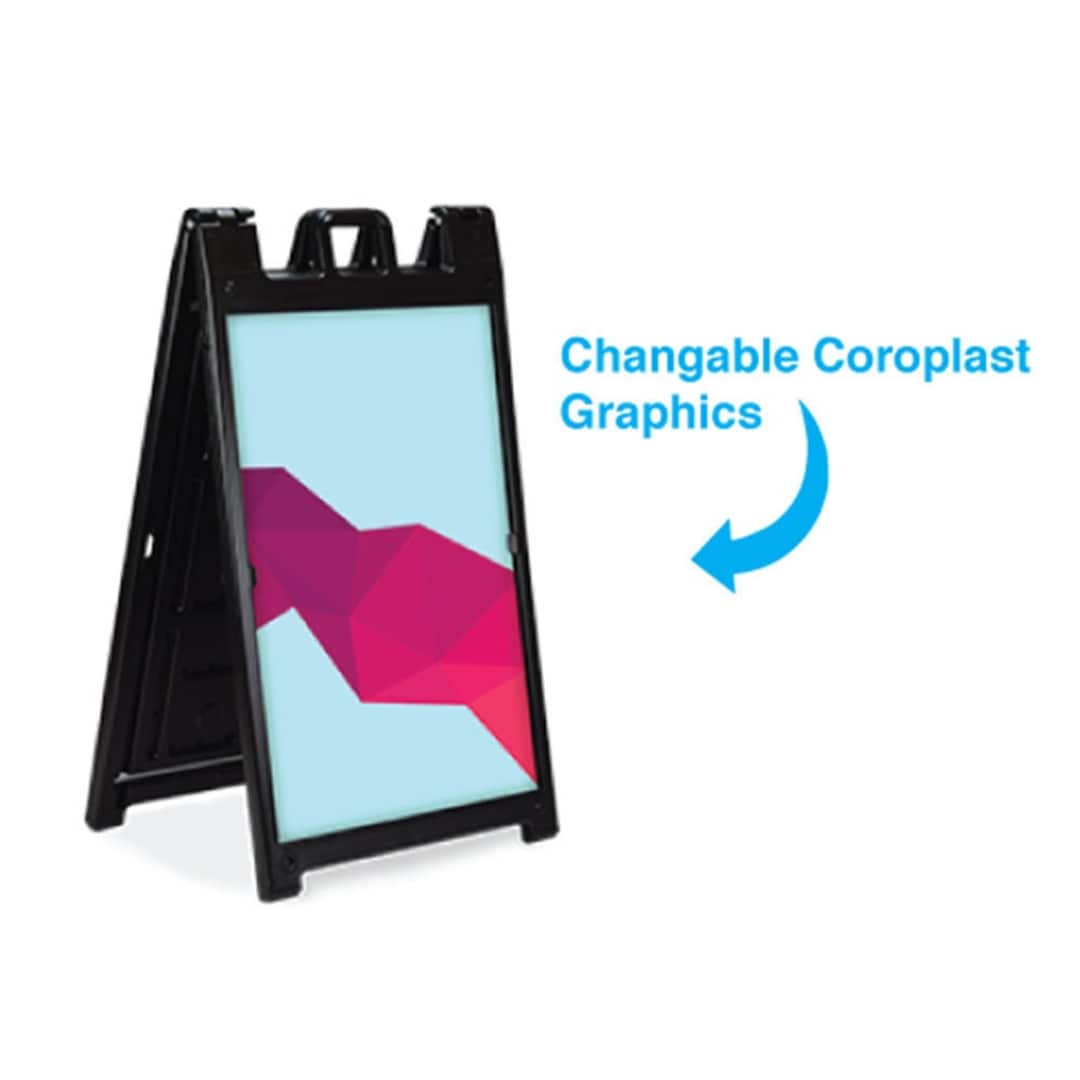 Custom Deluxe Signicade A-frame Sidewalk Sign - Personalized Portable ...