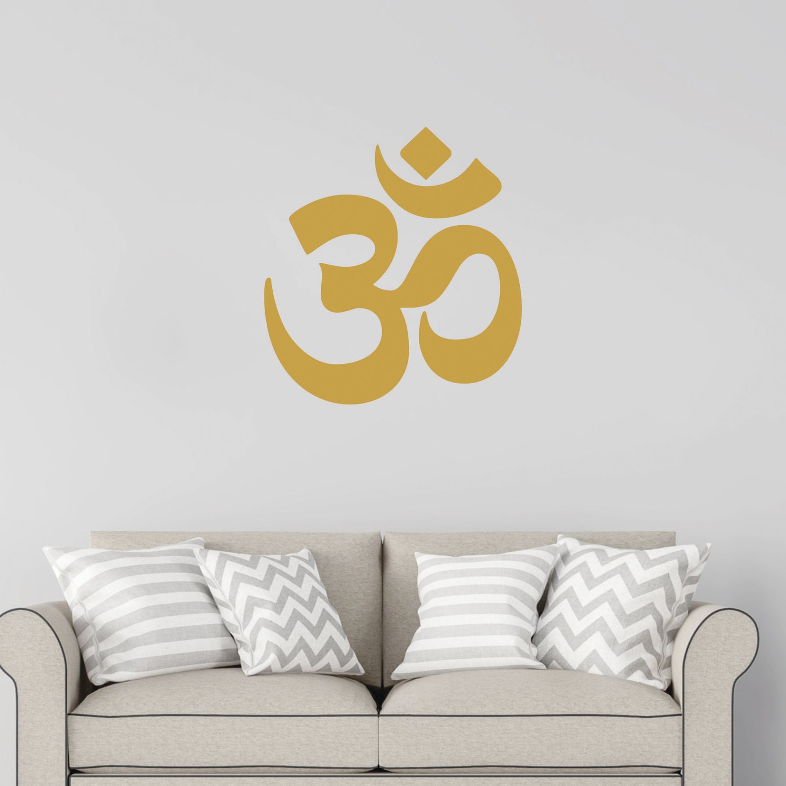 Om Symbol Wall Decal Om Hindu Zen Wall Sticker Meditation - Etsy
