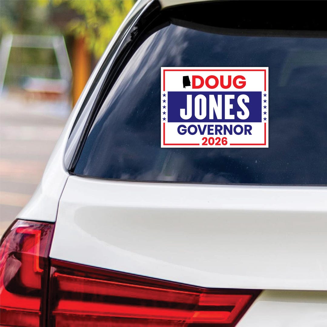 Doug Jones for Alabama Governor 2026 Vinyl Sticker, Vote Doug Jones ...