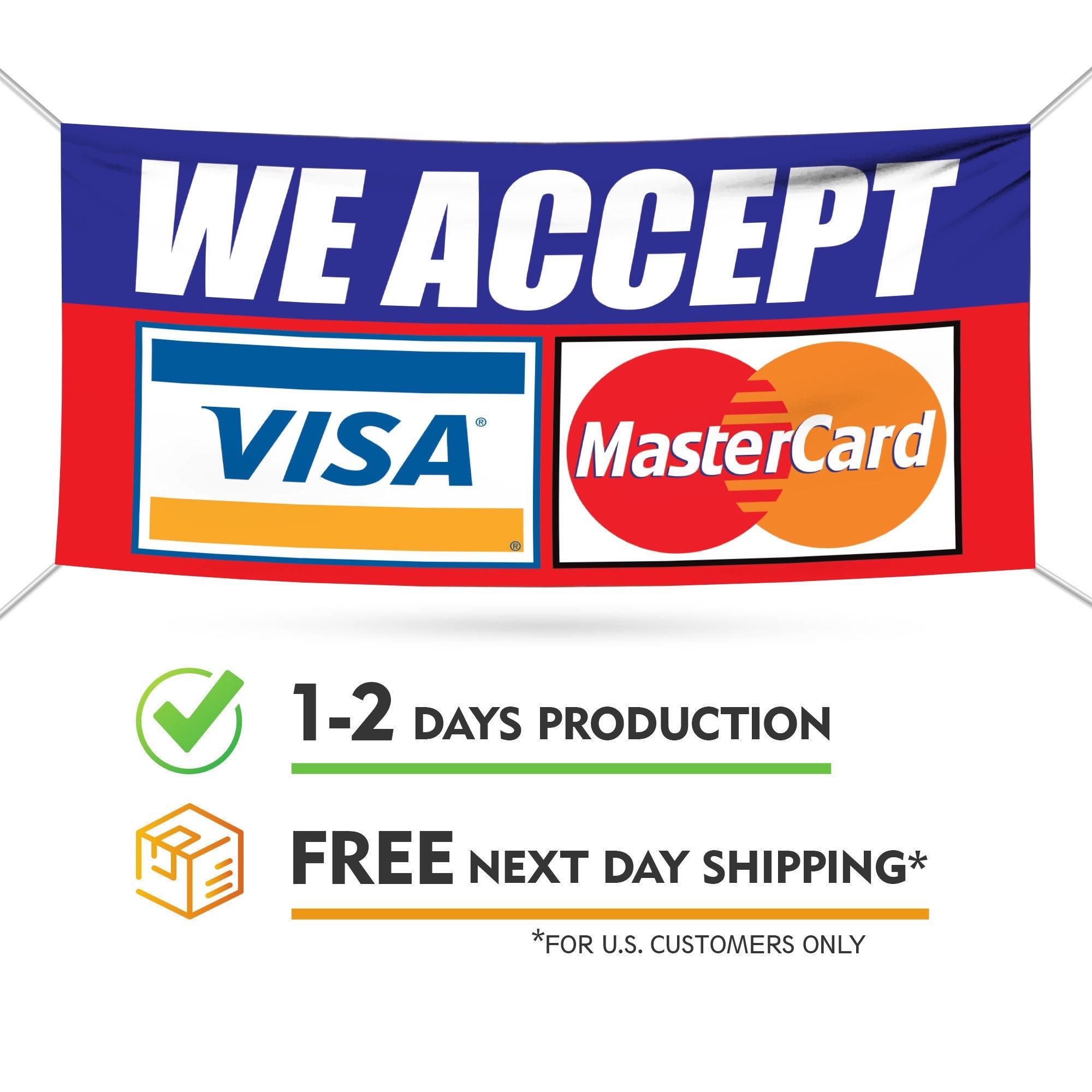 Visa And Mastercard Accepted Logo