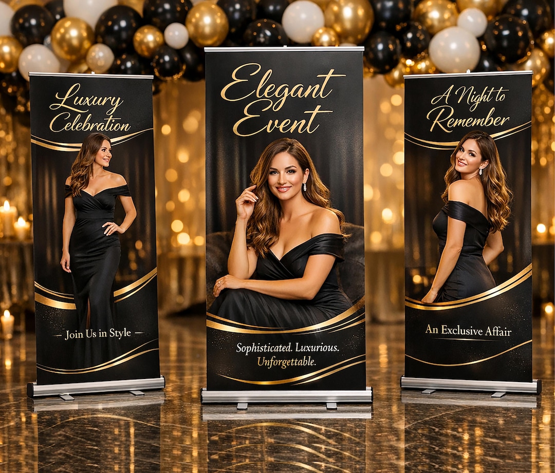 Custom Retractable Banner Stand, Personalized Roll up Banner, Event ...