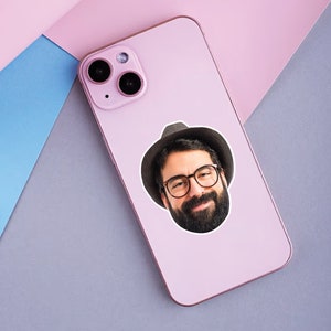 Custom Face Stickers, Personalized Waterproof Decals for Birthdays ...