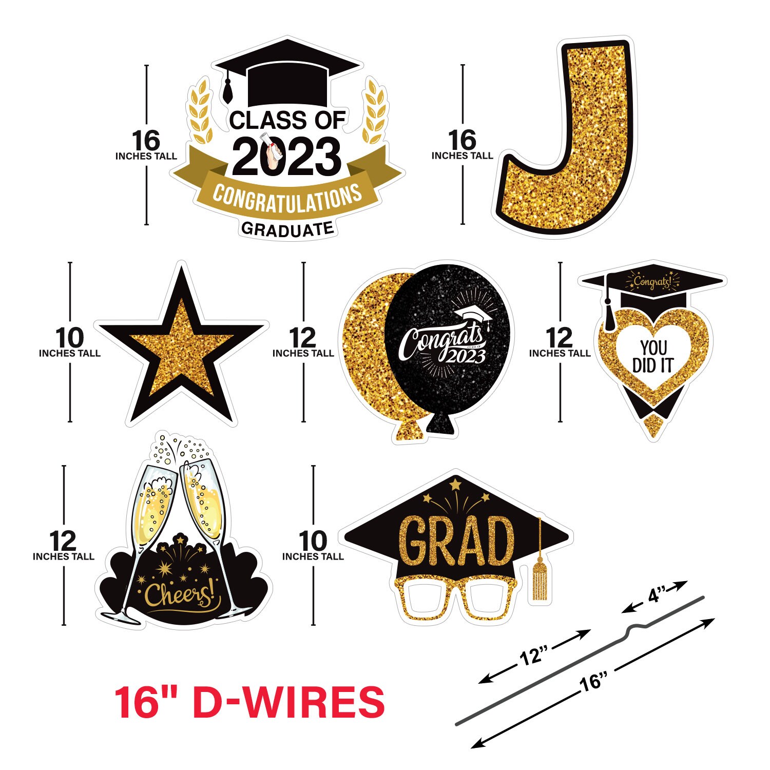 Personalized Graduation Yard Sign Letters 16 Custom - Etsy