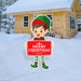 Elf Christmas Characters Yard Sign Cutouts, Christmas Elf Decorations ...
