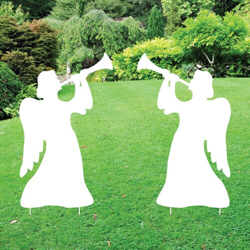 Holy Nativity Angel Yard Sign Cutouts Merry Christmas Yard - Etsy