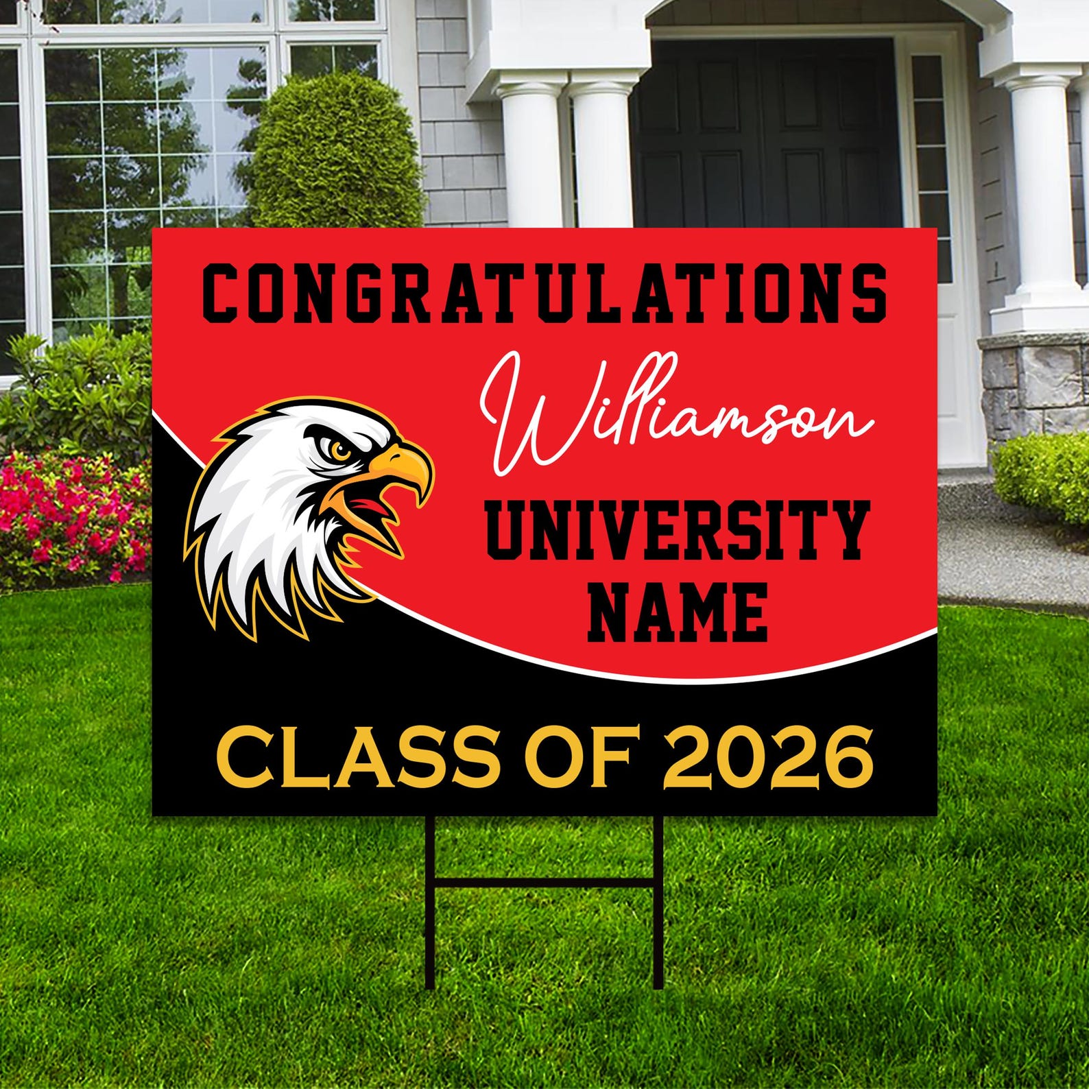 Personalized Graduation College Yard Sign 2026, College Bound Sign ...