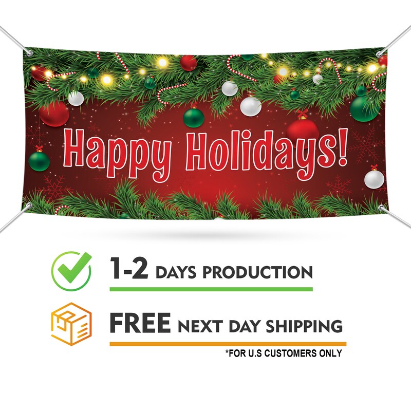 Holiday Banner - Etsy