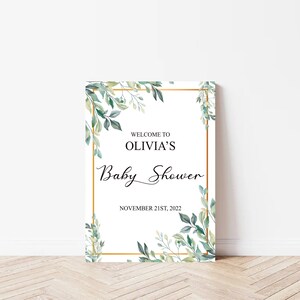 Custom Baby Shower Foam Board Poster Sign, Baby Shower & Event Custom ...