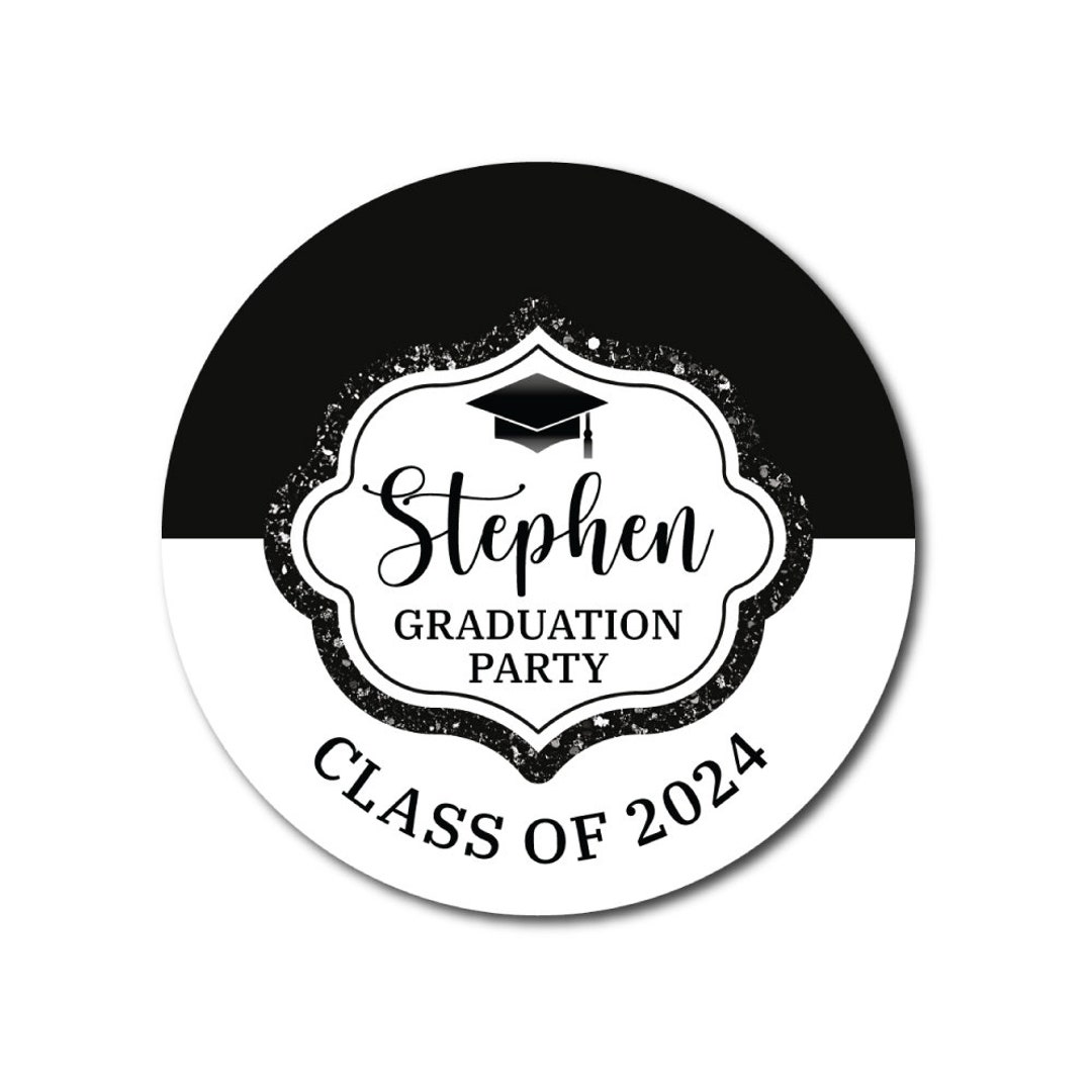 Personalized Graduation 2024 Stickers, Custom Class of 2024 Stickers ...
