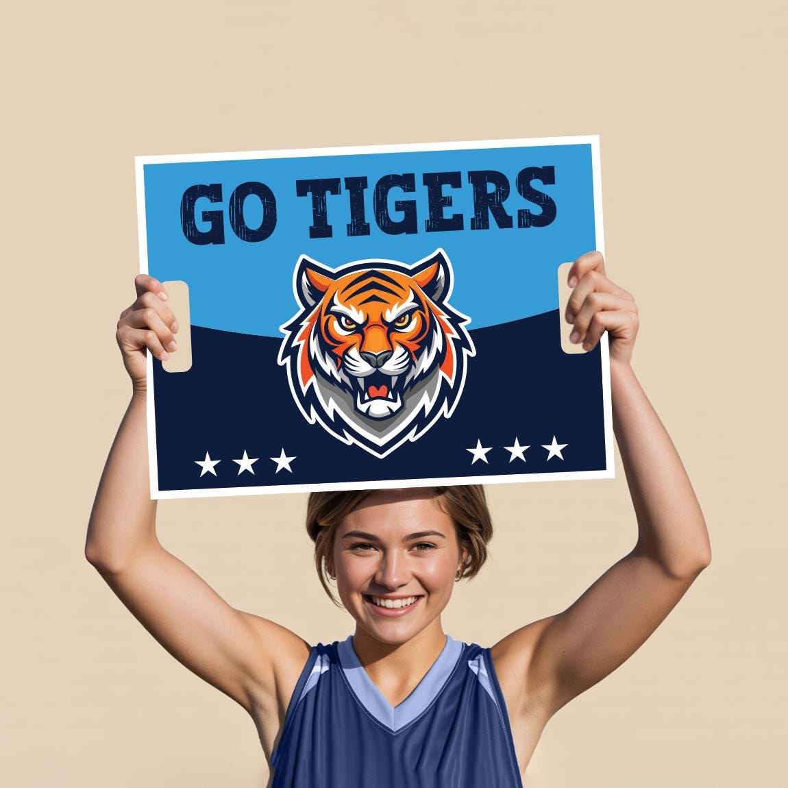 Custom Cheer Signs for School Spirit, Personalized Cheerleading Rally ...