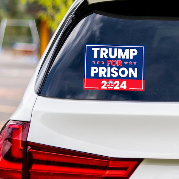 Trump for Prison Decal - Etsy