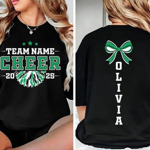 Personalized Cheer Team Name Shirt, Custom Cheerleader Gift Shirt ...