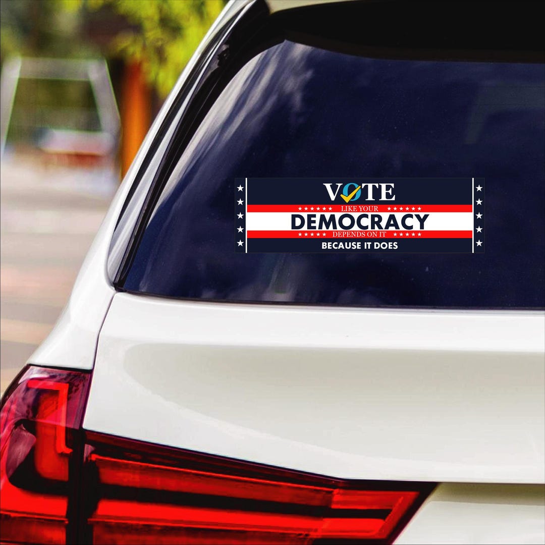 Vote Blue Save Democracy Sticker Vinyl Decal, Vote Democrat Vinyl ...