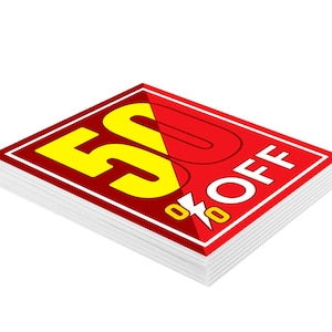 50 Percent off Store Sale Signs 10-pack, 18x24 Corrugated Plastic ...