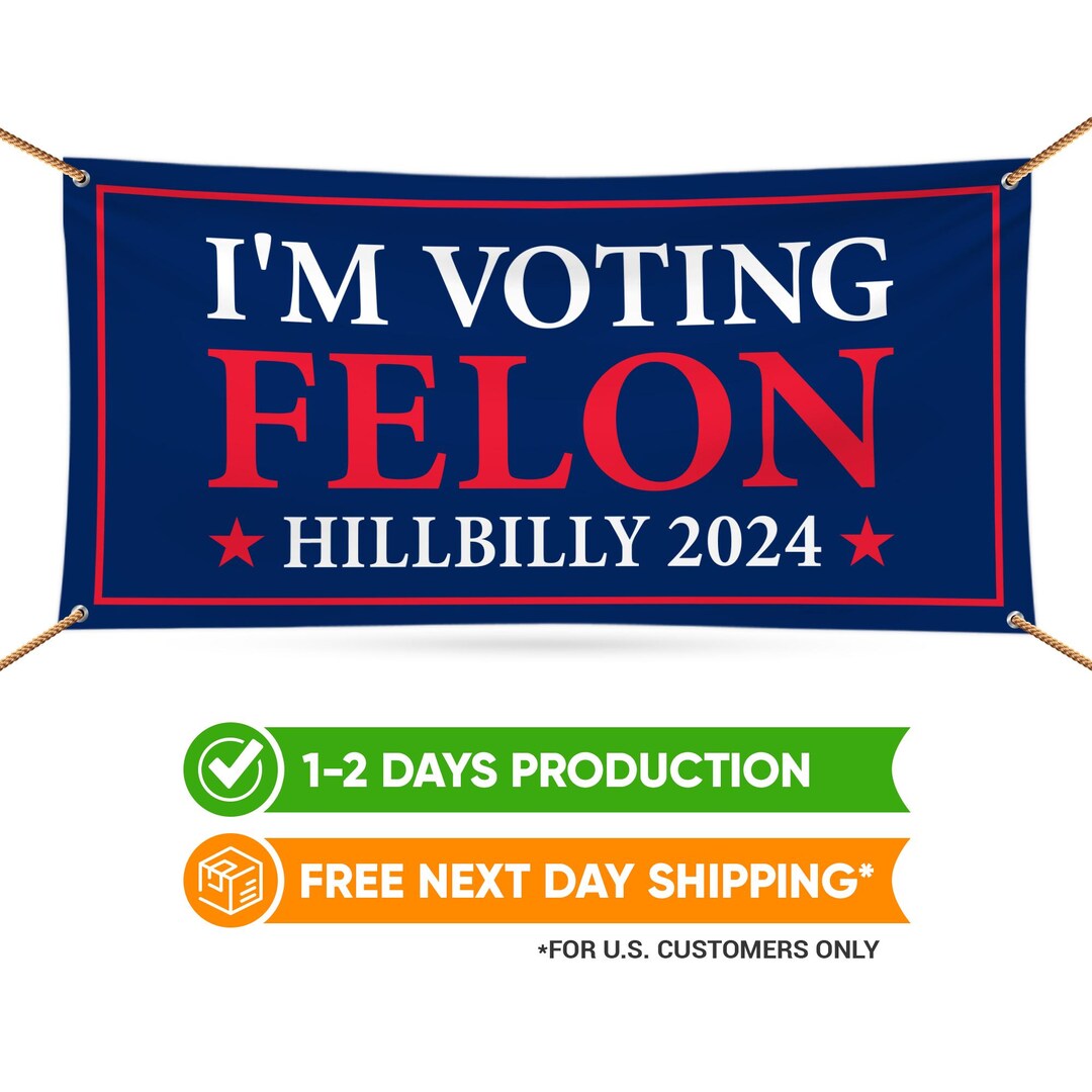 Trump Vance 2024 Banner Sign, 13 Oz Heavy Duty Waterproof Trump for ...